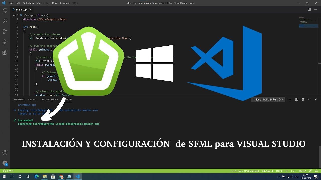 Instalación y configuración de SFML para VISUAL STUDIO - DitecnoMakers