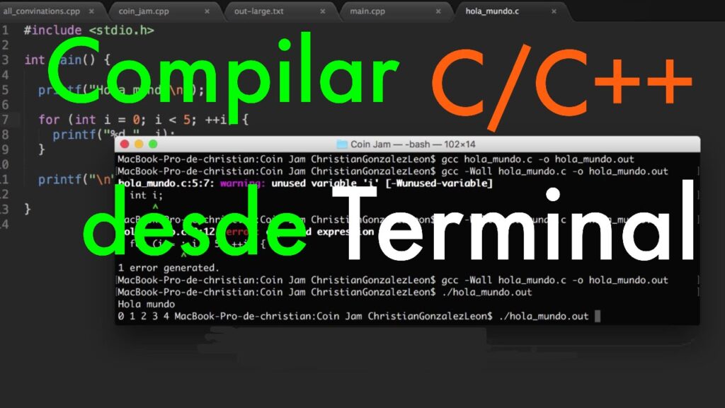 Utilizar g++ para compilar por consola - DitecnoMakers